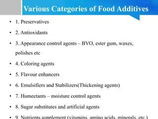 Lec 4 food additivies next.pptx food tech | PPT