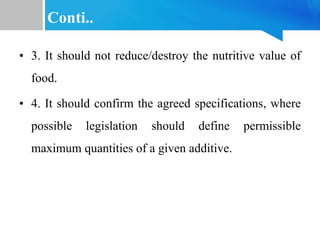 Lec 4 food additivies next.pptx food tech | PPT