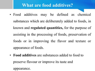 Lec 4 food additivies next.pptx food tech | PPTX