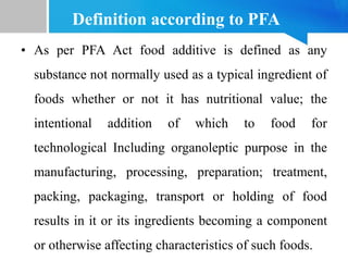 Lec 4 food additivies next.pptx food tech | PPT