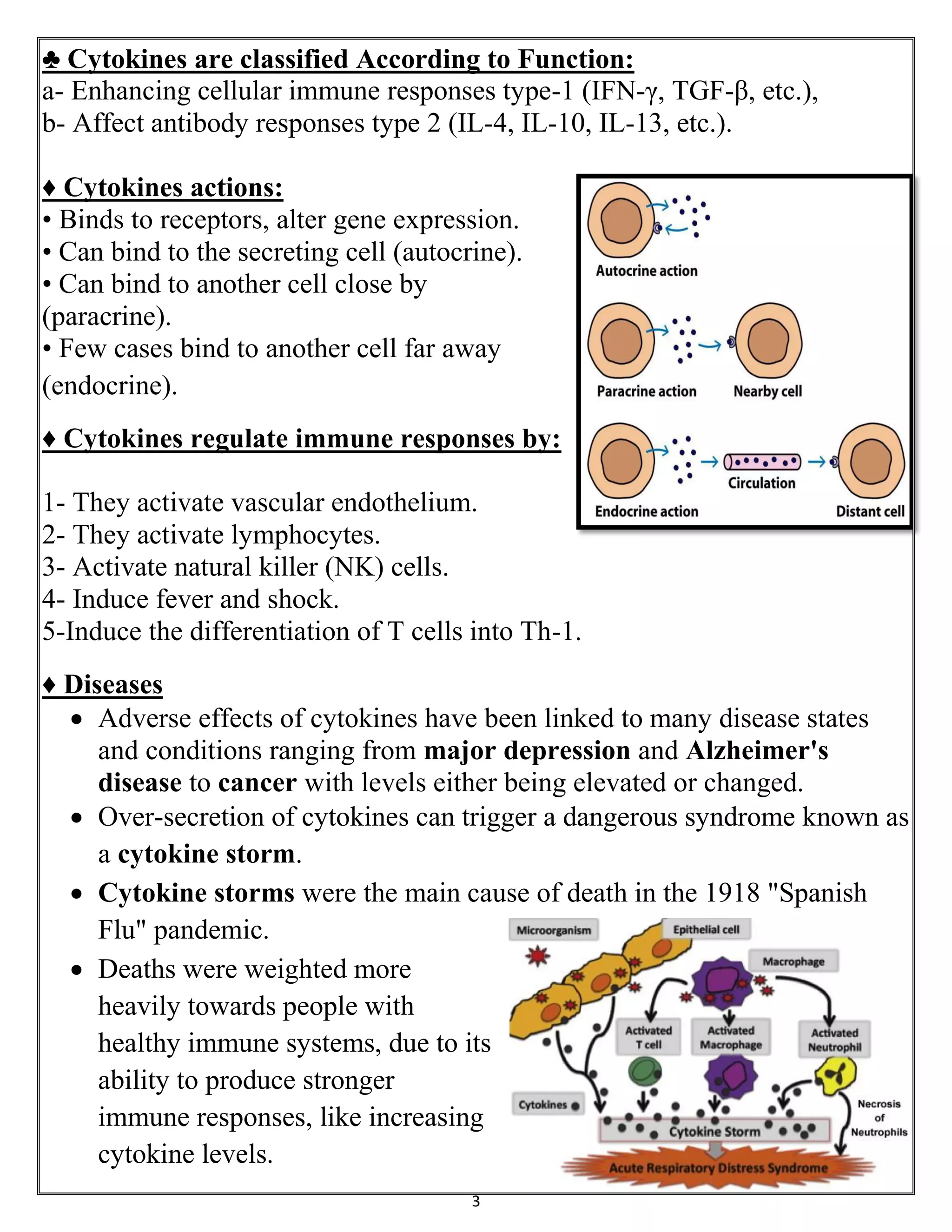 Cytokines and HYPERSENSITIVITY and Disorder of Human Immunity | PDF