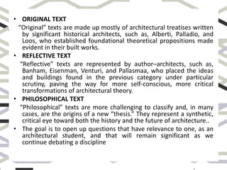 Lec 4 introducing architectural theories | PPTX
