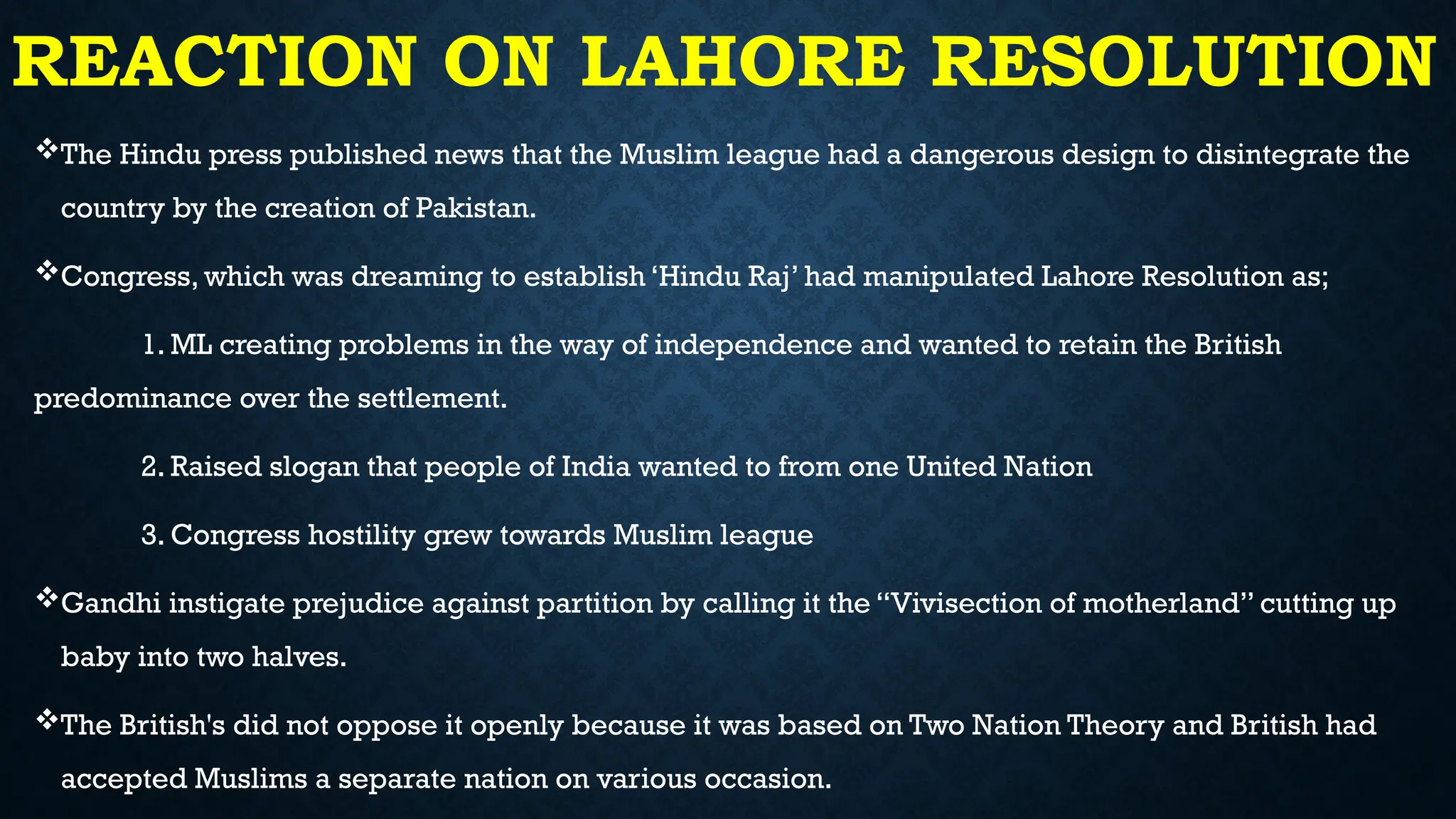 Lahore Resolution 1940 | By Shahzaib Ashraf | PPT