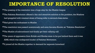 Lahore Resolution 1940 | By Shahzaib Ashraf | PPT