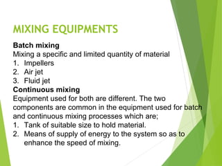Mixing in Pharmaceutical Industry | PDF