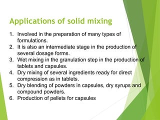 Mixing in Pharmaceutical Industry | PDF