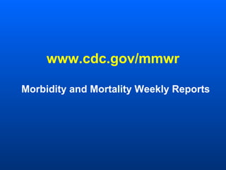 Lec4 morbidity(revised07) | PPT