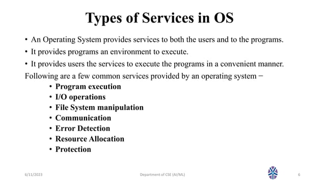 CS403: Operating System : Lec 4 OS services.pptx