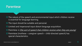 Parentese and Baby Talk | PPTX | Parenting Babies and Toddlers | Parenting