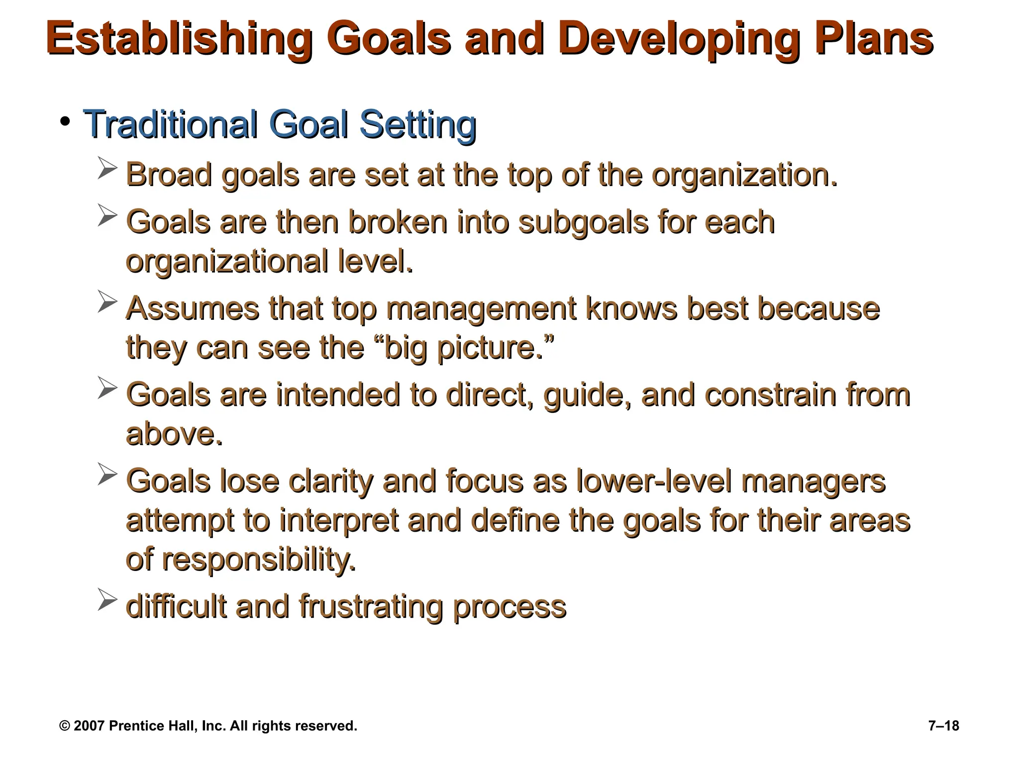 lec 4 planning and gols.ans goals , types of plans types of goal ...