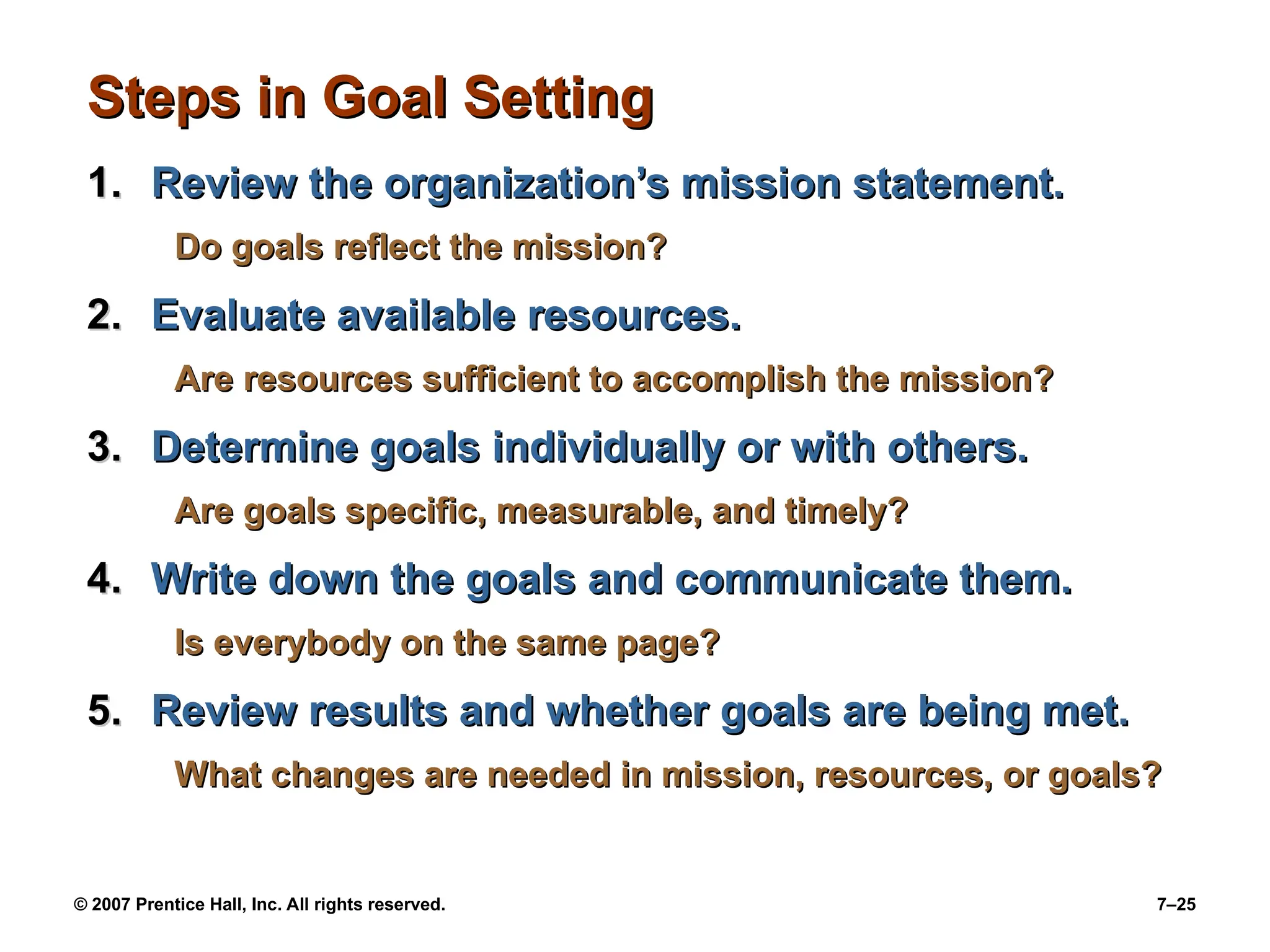 lec 4 planning and gols.ans goals , types of plans types of goal ...