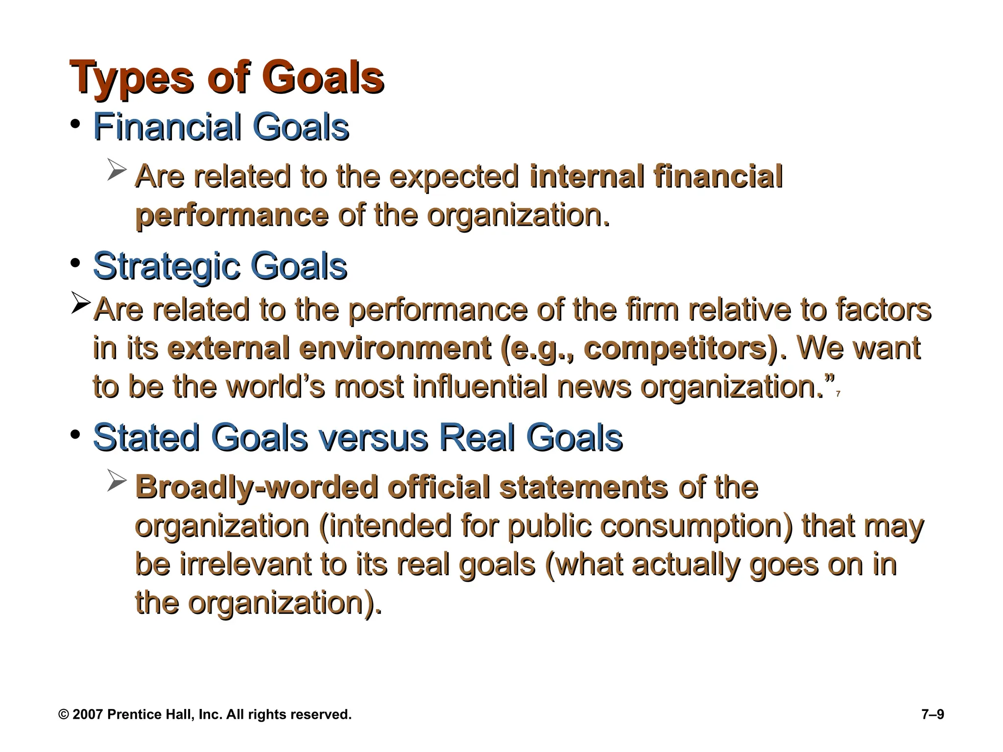 lec 4 planning and gols.ans goals , types of plans types of goal ...