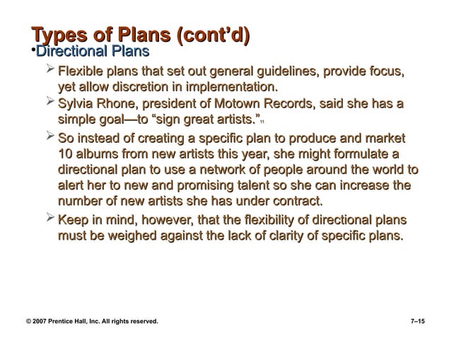 lec 4 planning and gols.ans goals , types of plans types of goal ...