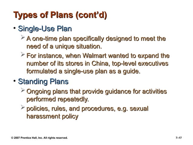 lec 4 planning and gols.ans goals , types of plans types of goal ...