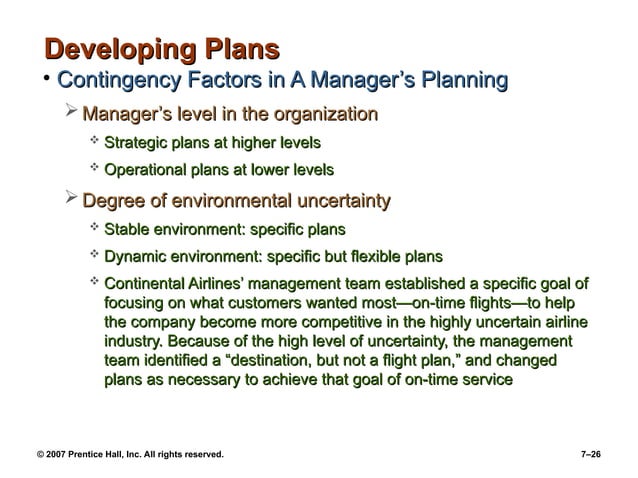 lec 4 planning and gols.ans goals , types of plans types of goal ...