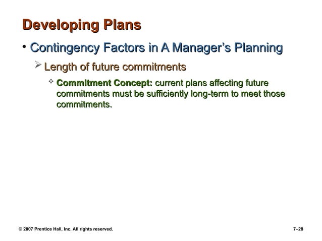 lec 4 planning and gols.ans goals , types of plans types of goal ...