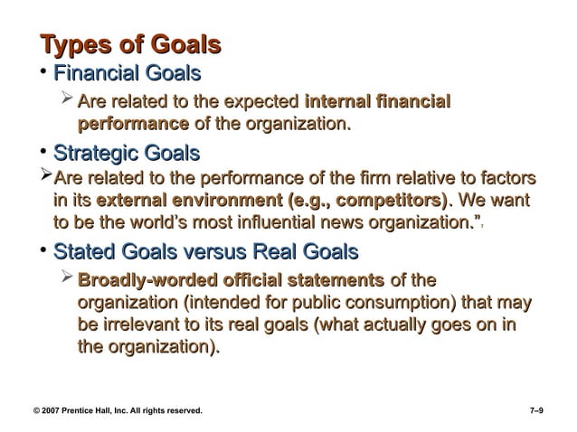 lec 4 planning and gols.ans goals , types of plans types of goal ...