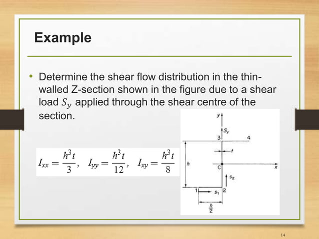 Lec4 shear of thin walled beams | PPTX | Physics | Science