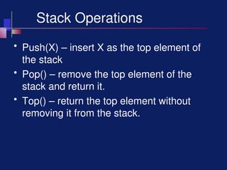 Lec 4 Stack of Data Structures & Algorithms | PPT