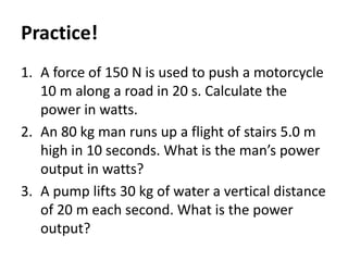 WORK POWER AND ENERGY | PPTX