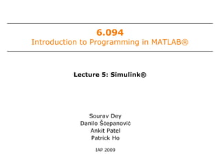 learn matlab for ease Lec5 | PPT