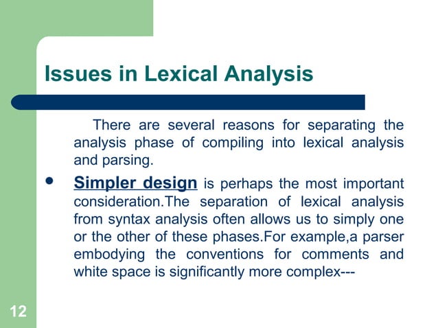 Lexical Analysis | PPT