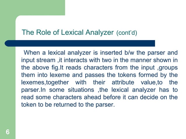 Lexical Analysis | PPT | Programming Languages | Computing
