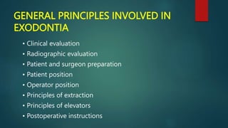 exodontia | PPTX