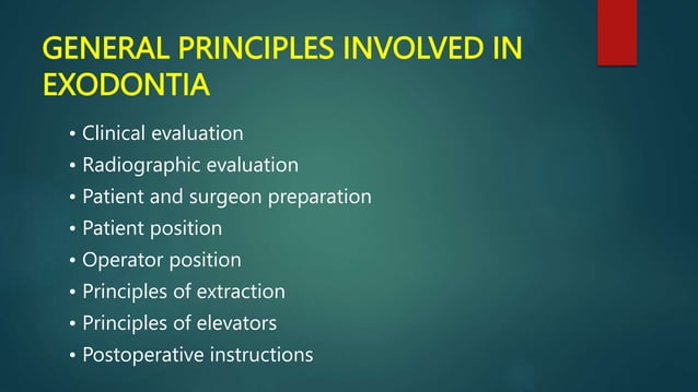 exodontia | PPT
