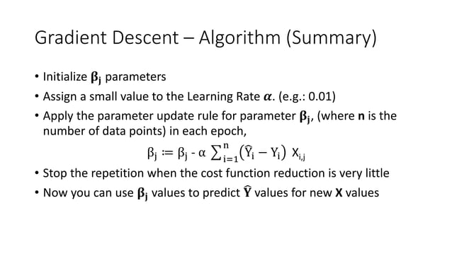 Lecture 5 - Gradient Descent, a lecture in subject module Statistical ...