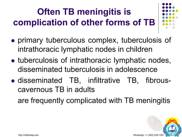 Lec 5.pdf tuberculosis miliary tuberculosis meningitis | PPT