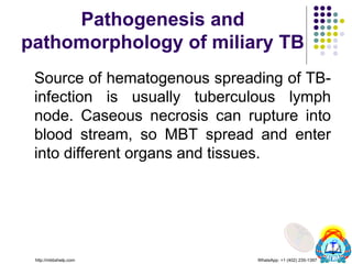 Lec 5.pdf tuberculosis miliary tuberculosis meningitis | PPT