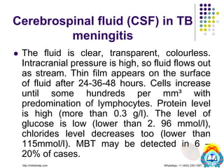 Lec 5.pdf tuberculosis miliary tuberculosis meningitis | PDF