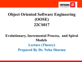 Basics of Object-Oriented SE (OOSE)..... | PPTX