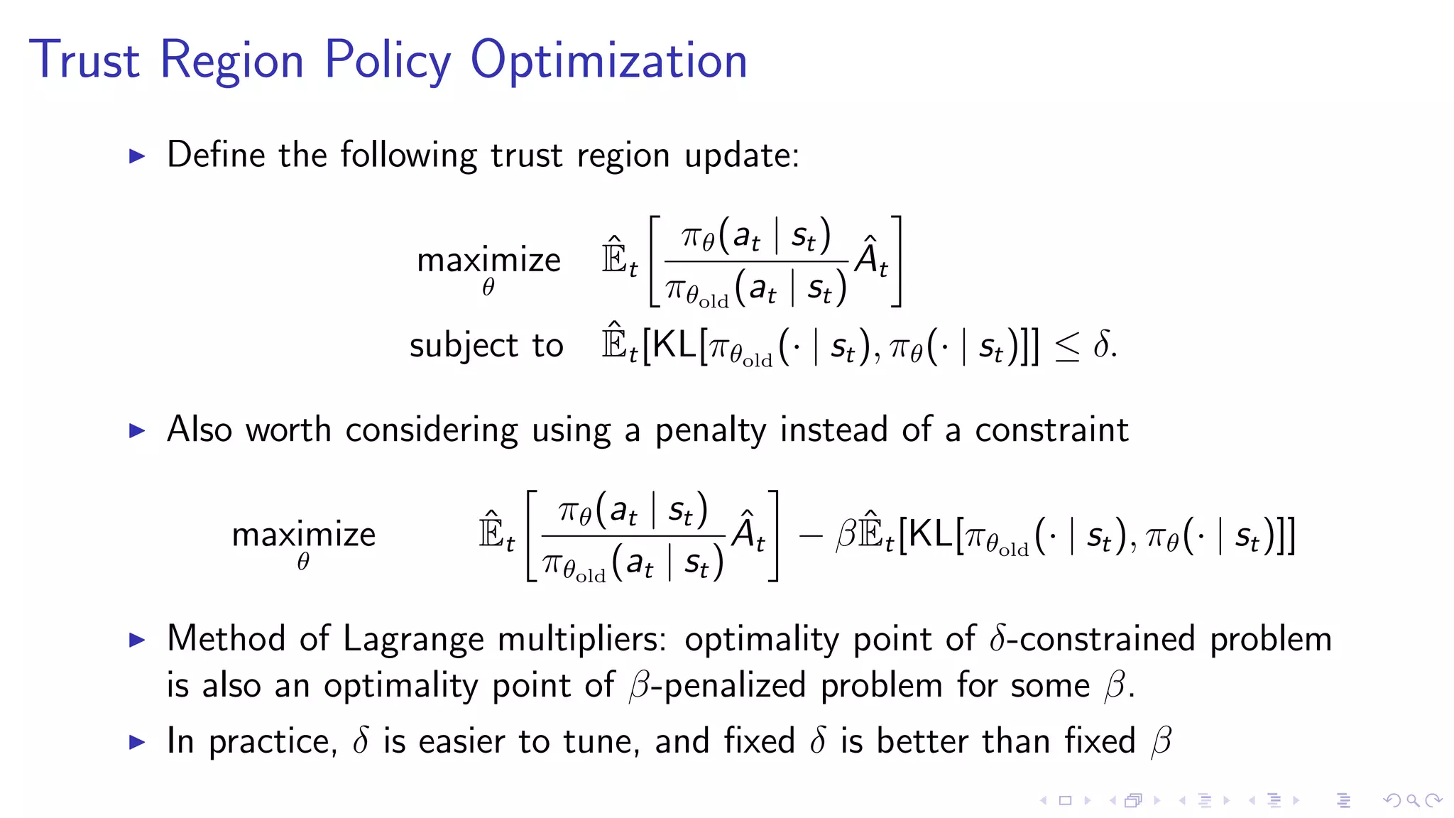 Lec5 advanced-policy-gradient-methods | PDF