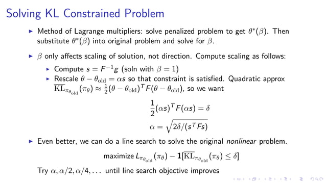 Lec5 advanced-policy-gradient-methods | PDF | Computing | Technology & Computing