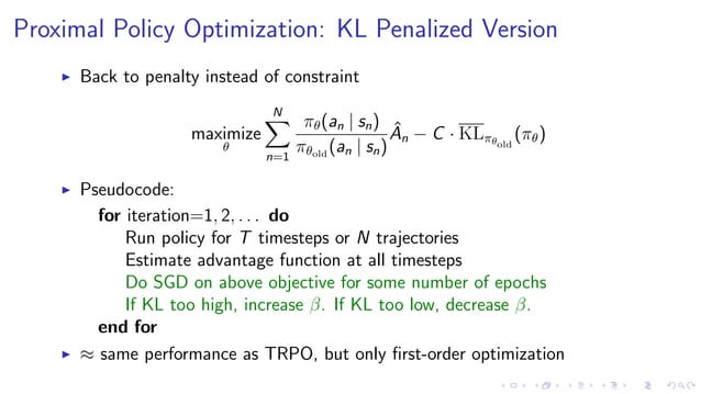 Lec5 advanced-policy-gradient-methods | PDF | Computing | Technology & Computing
