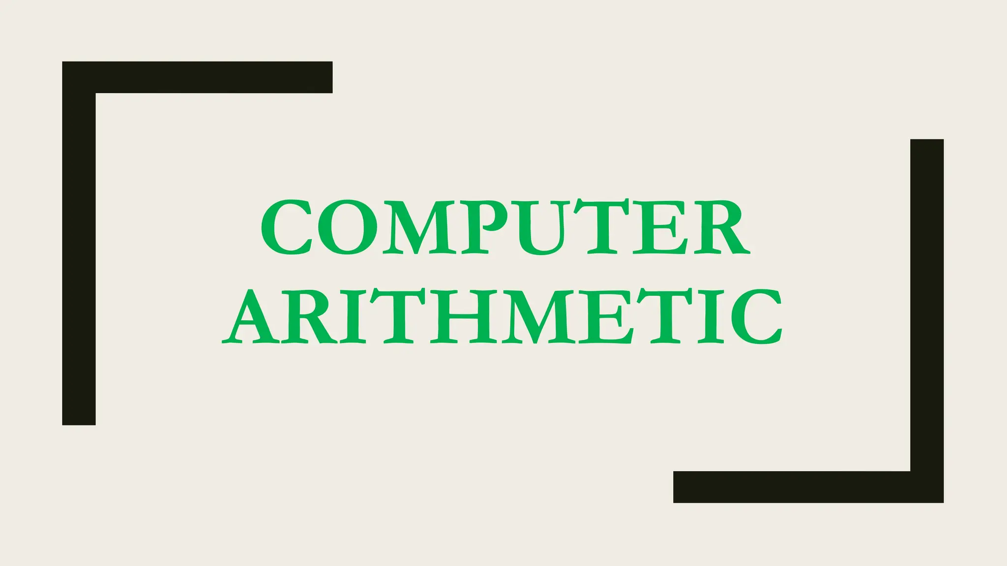 Computer Arithmatic Operation Computer Arithmetic Presentation.pptx