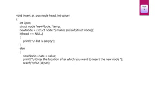 Linked list part-2 | PPTX