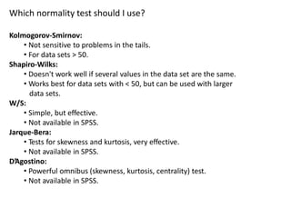 Lec 5 - Normality Testing.pptx | Physics | Science