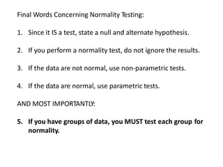 Lec 5 - Normality Testing.pptx | Physics | Science