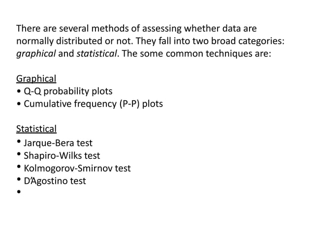 Lec 5 - Normality Testing.pptx | Physics | Science