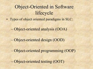 Software Engineering Lec5 oop-uml-i | PPT
