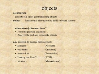Software Engineering Lec5 oop-uml-i | PPT