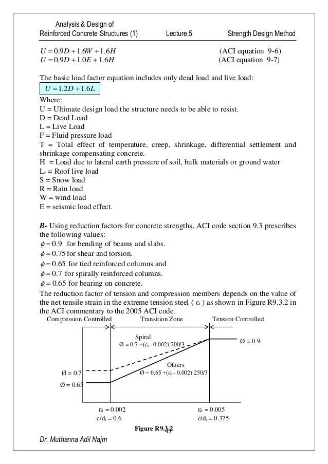 Lec.5 strength design method rectangular sections 1