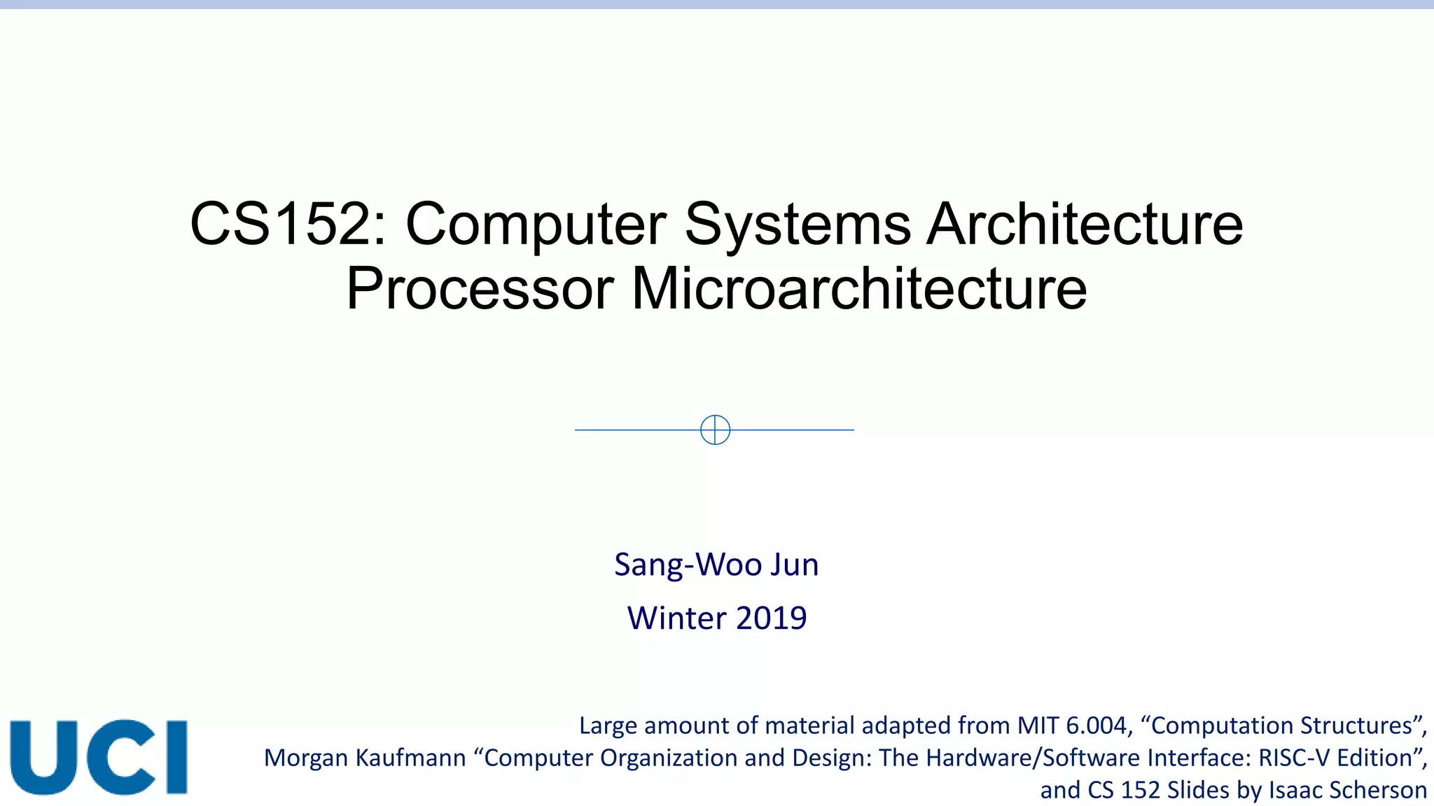 lec5 - The processor.pptx | Operating Systems | Computer Software and Applications