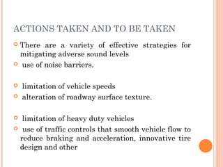 Environmental Engineering (Noise pollution and its sources & effects) | PPT