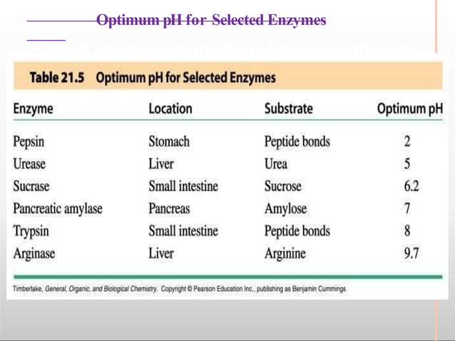 factors Affecting Enzyme activity | PPTX | Endocrine and Metabolic Diseases | Diseases and ...
