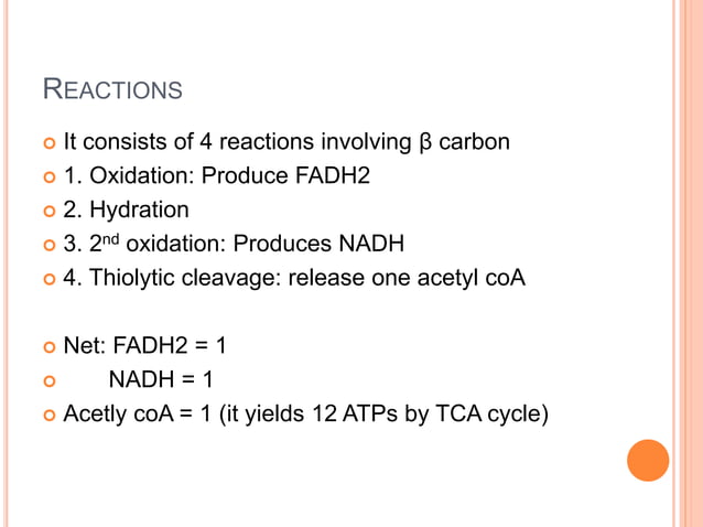 oxidation of alpha, beta fatty acid and unsaturated fatty acid | PPTX