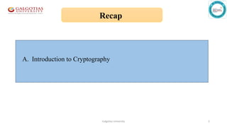 Types of Cryptography: Secret Key and Asymmetric Key | PPTX